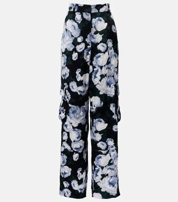 Stella McCartney Printed Satin Pajama Pants - Multicoloured