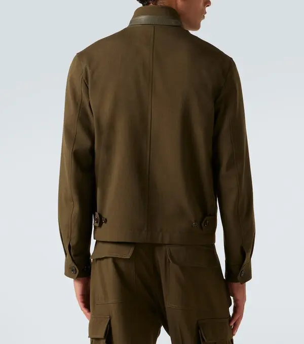 TOM FORD Wool, Cashmere, And Silk Blouson Jacket