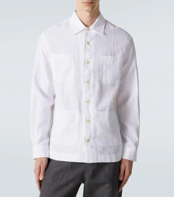 Brunello Cucinelli Hemp, Linen, And Cotton Shirt