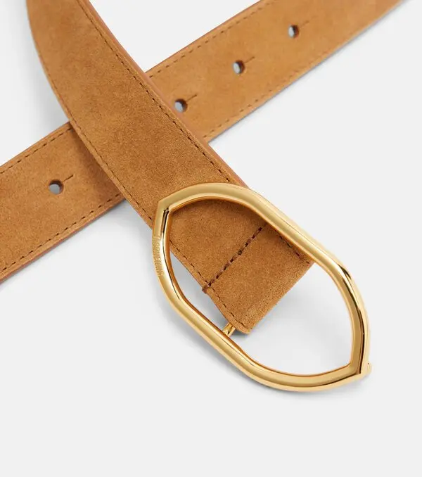 Jacquemus Calisson Suede Belt - Brown