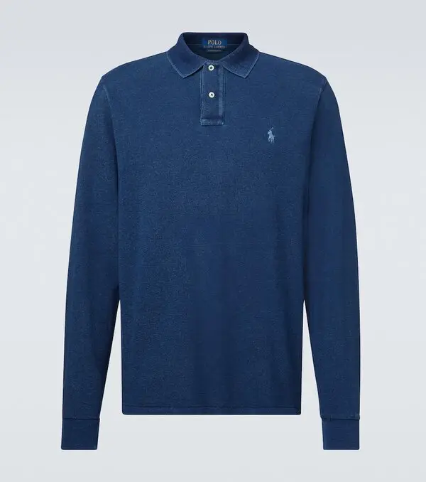 Polo Ralph Lauren Cotton Mesh Polo Shirt - Blue