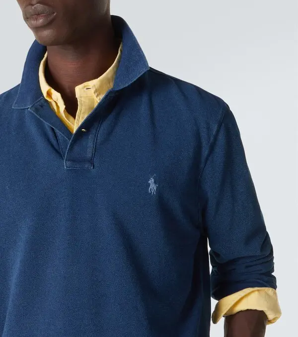 Polo Ralph Lauren Cotton Mesh Polo Shirt - Blue
