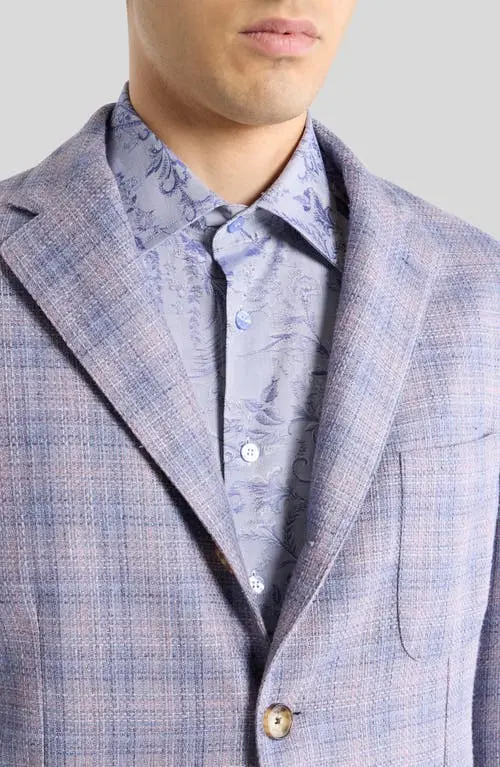 Etro Plaid Silk And Wool Sport Coat