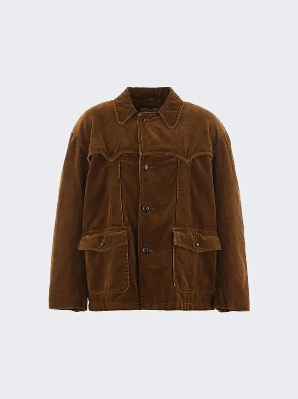 SAINT MXXXXXX Corduroy Boa Jacket - Brown