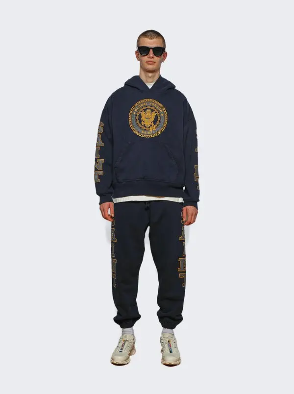 SAINT MXXXXXX Heavyweight Cotton Hoodie With Printed Logos