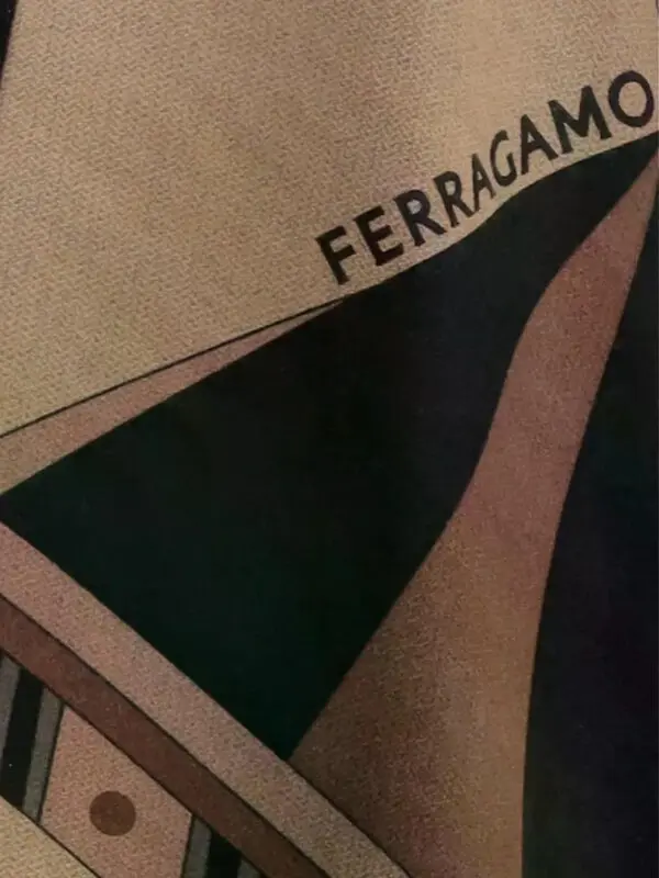 FERRAGAMO Reversible Geometric Cape