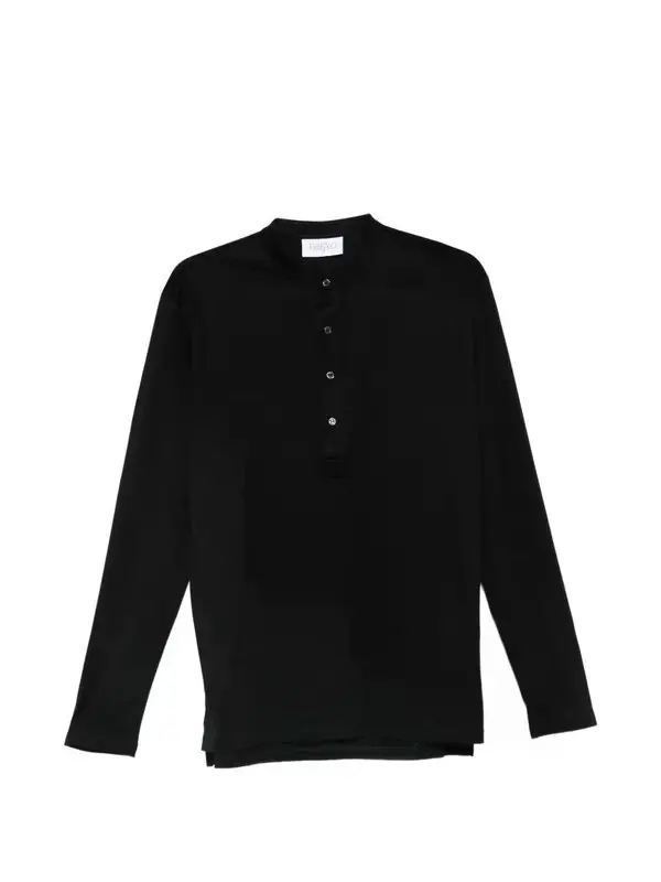 TOKYO JAMES Button-up T-shirt - Black
