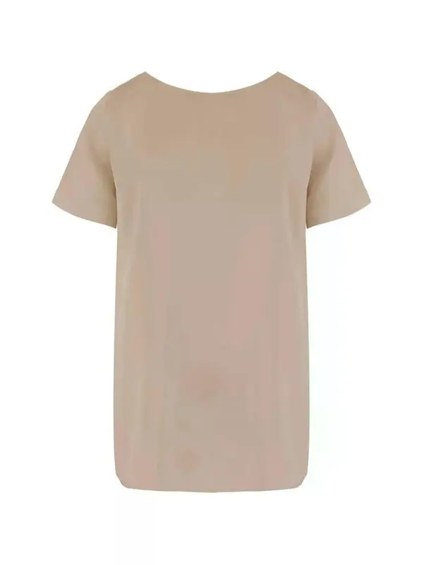 ALLUDE Side Slits Silk T-shirt