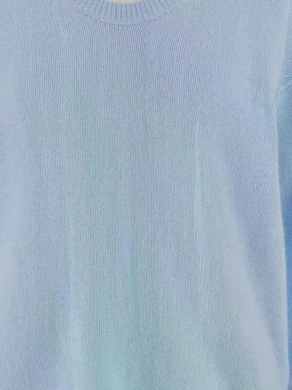 ALLUDE V-neck Ribbed Sweater - Blue