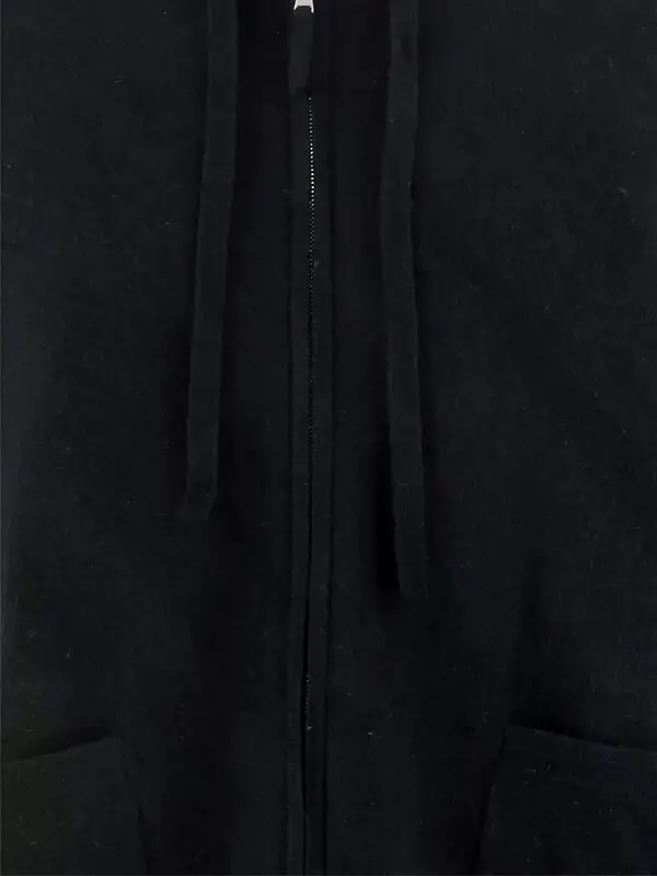 ALLUDE Hooded Zip-up Sweatshirt