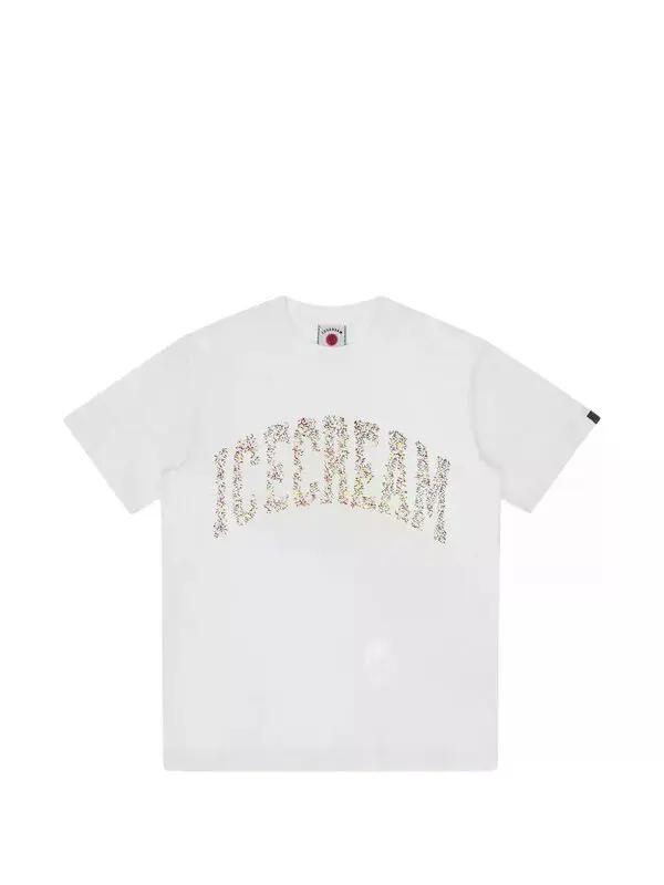 ICECREAM Logo Round-neck T-shirt - White