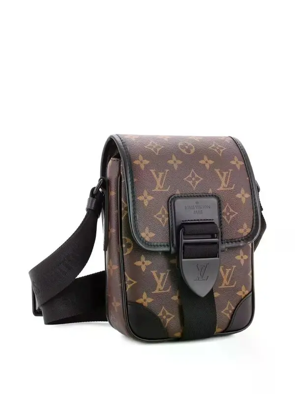 LOUIS VUITTON Archy Messenger Bag Macassar Monogram Canvas - Black