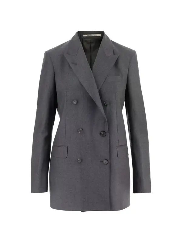 Tagliatore Peaked Lapels Double-breasted Jacket - Grey