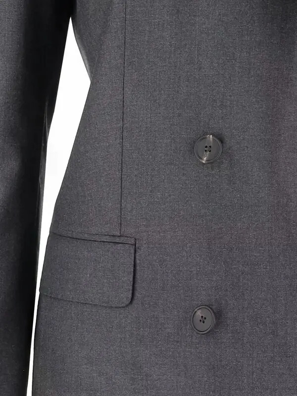 Tagliatore Peaked Lapels Double-breasted Jacket - Grey