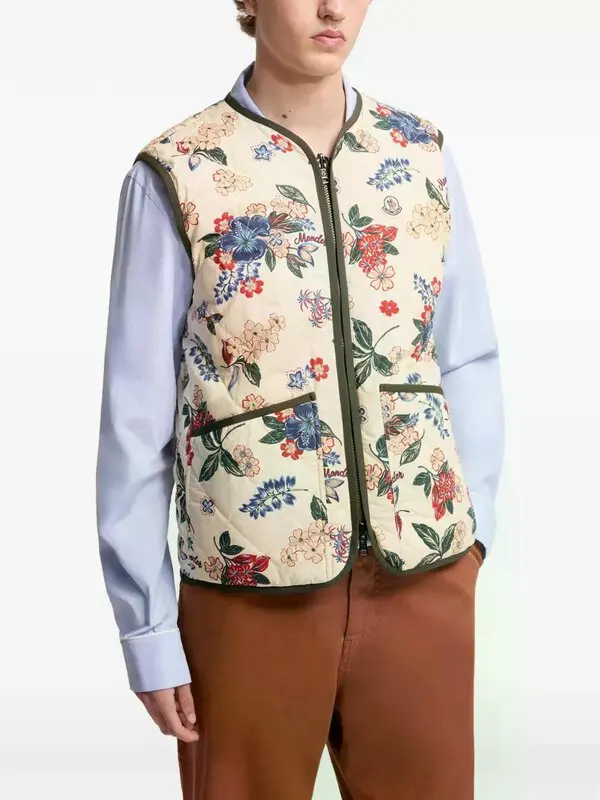Moncler Reversible Floral Print Gilet