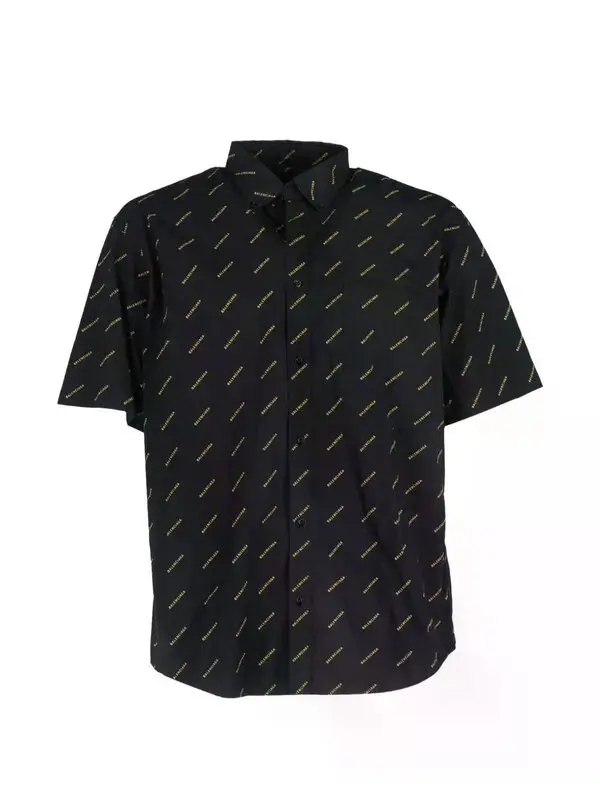 Balenciaga Logo-print Short-sleeve Shirt