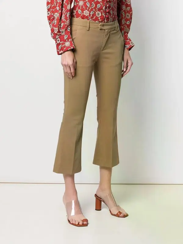 DONDUP Classic Cropped Flared Trousers