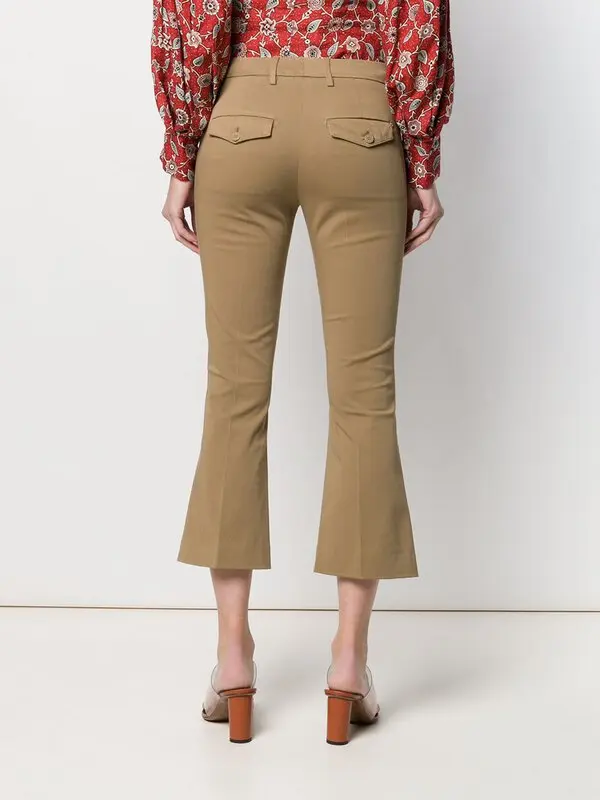 DONDUP Classic Cropped Flared Trousers