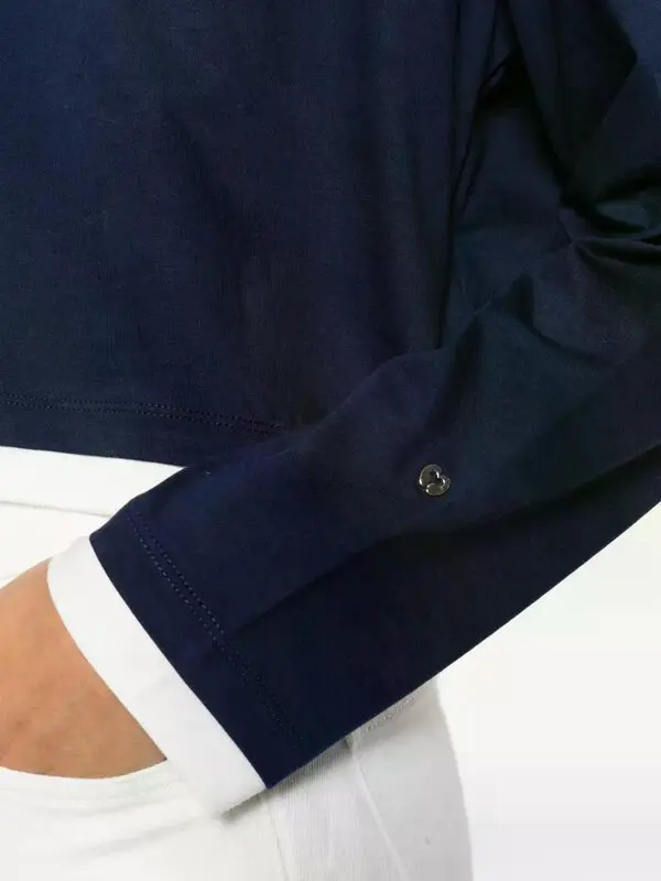 Maje Logo-embroidered Long-sleeve Top