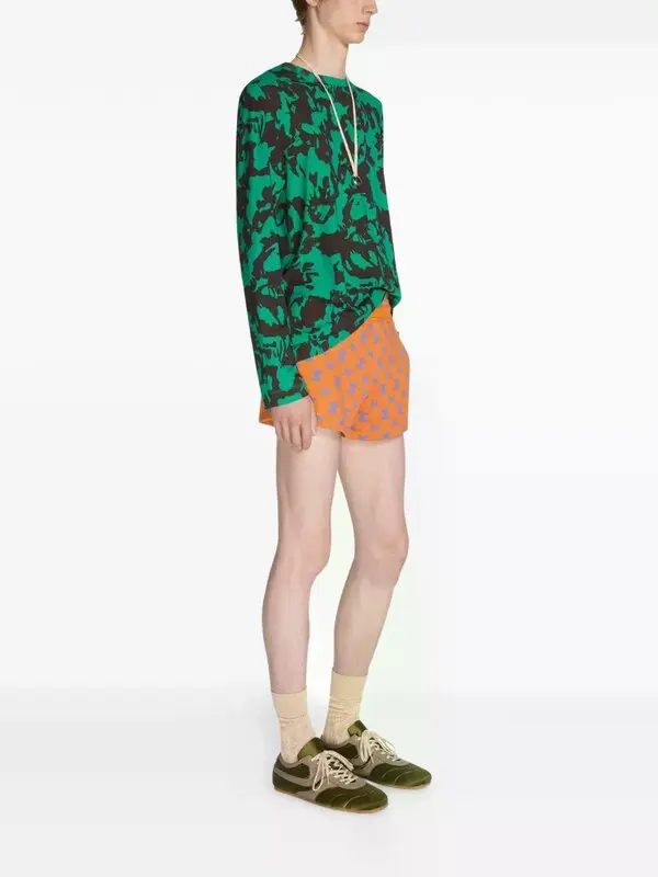 Dries Van Noten Ribbed Jacquard Shorts