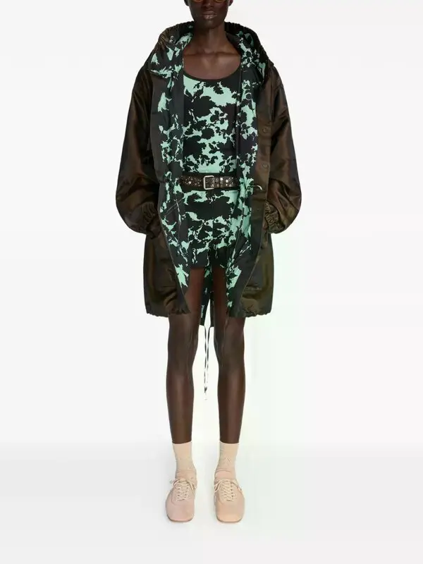 Dries Van Noten Changeant Hooded Parka