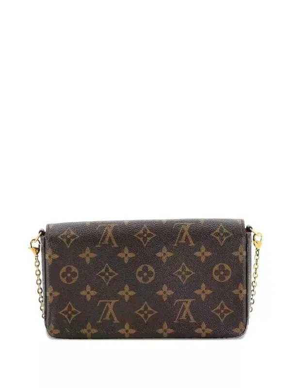 LOUIS VUITTON Félicie Pochette Monogram Canvas Crossbody Bag - Brown