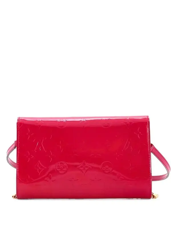 LOUIS VUITTON Monogram Vernis Ana Clutch Bag - Red