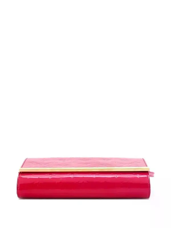 LOUIS VUITTON Monogram Vernis Ana Clutch Bag - Red