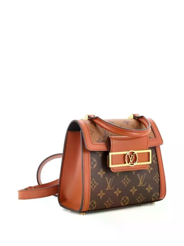 LOUIS VUITTON Dauphine Capitale Shoulder Bag Reverse Monogram Canvas