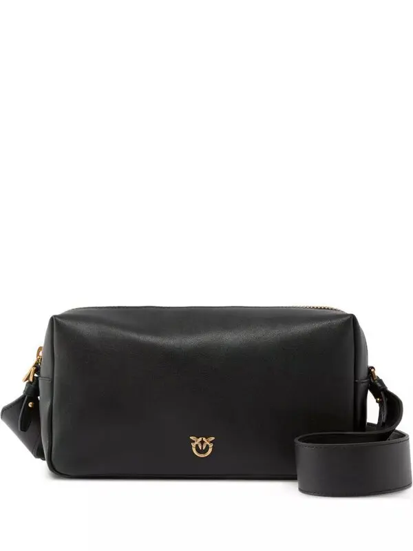 Pinko Logo Leather Crossbody Bag