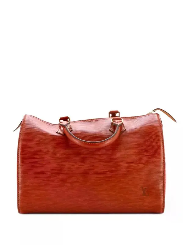 LOUIS VUITTON Speedy Handbag Epi Leather 30 Satchel - Brown