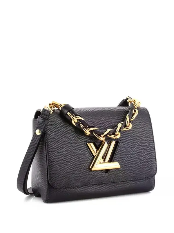 LOUIS VUITTON Chunky Chain Twist Bag Epi Leather Mm - Black