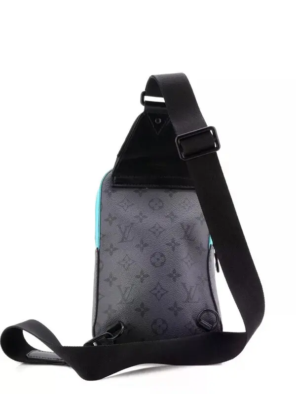 LOUIS VUITTON Avenue Sling Bag Nm Reverse Monogram Eclipse Canvas