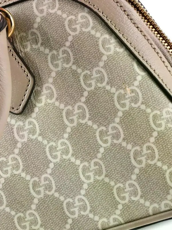 Gucci Ophidia Dome Top Handle Gg Coated Canvas Satchel