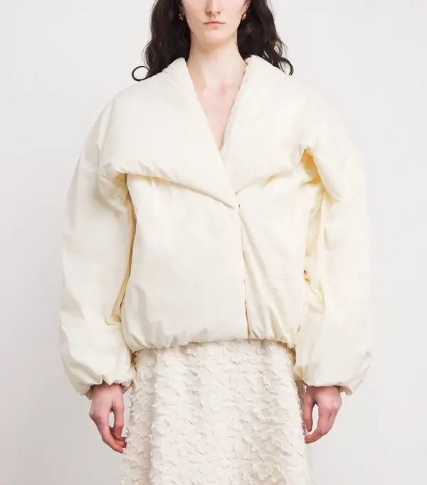 Jacquemus Châle Bomber Jacket - White