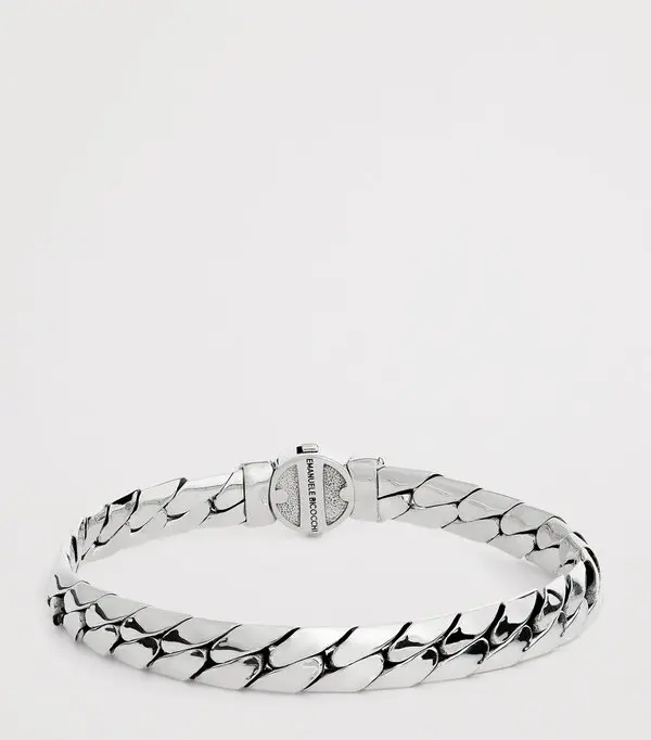 Emanuele Bicocchi Sterling Herringbone Chain Bracelet