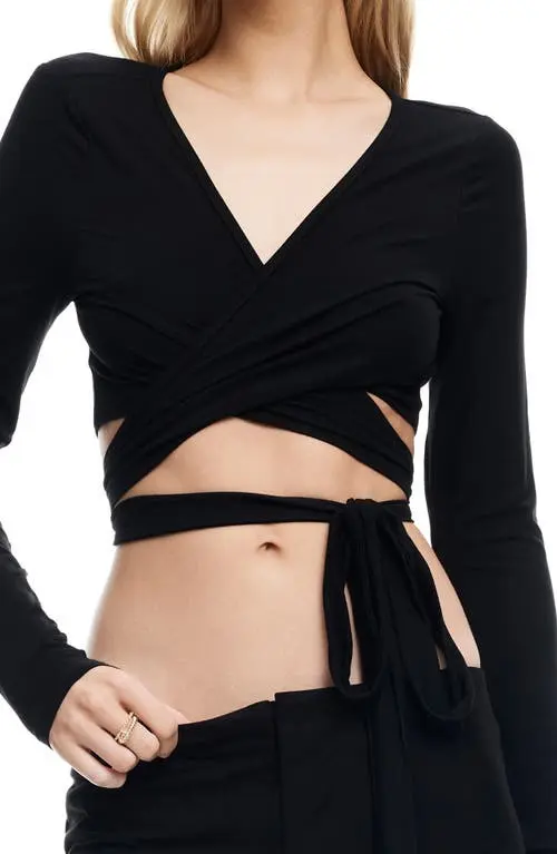 Lioness Boundless Long Sleeve Wrap Crop Top