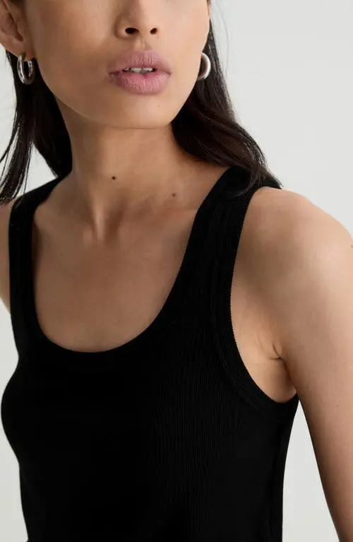 Ag Ashley Scoop Neck Tank - Super Black