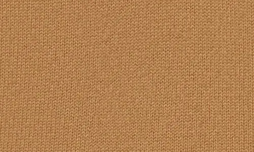 FRAME Leather Whipstitch Wool & Cashmere Sweater - Camel