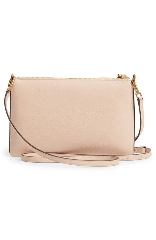 Tory Burch Mercer Pebbled Zip Crossbody Bag