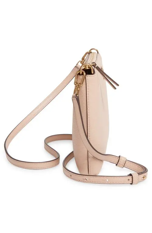 Tory Burch Mercer Pebbled Zip Crossbody Bag