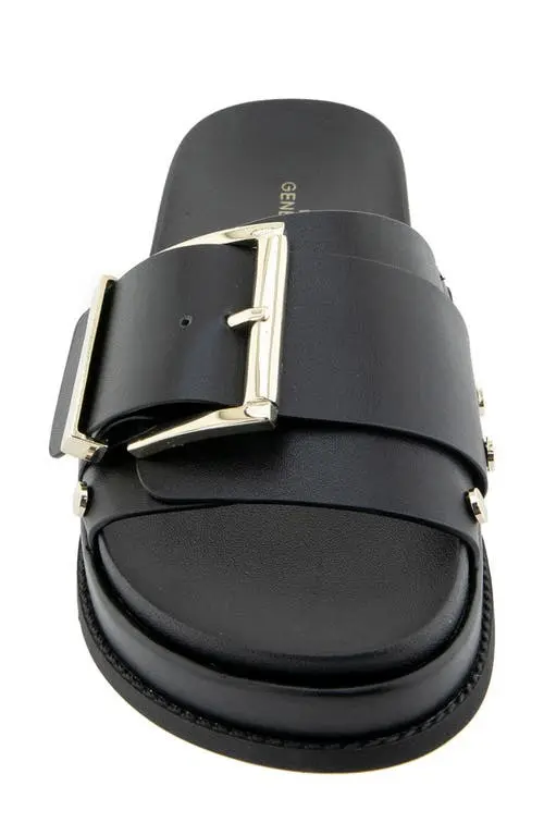 Bcbgmaxazria Bonas Buckle Slide Sandal - Black