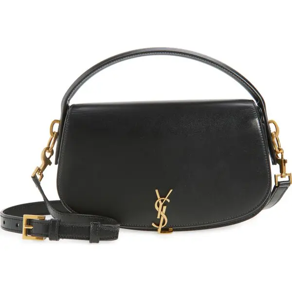 Saint Laurent Voltaire Leather Crossbody Bag - Nero