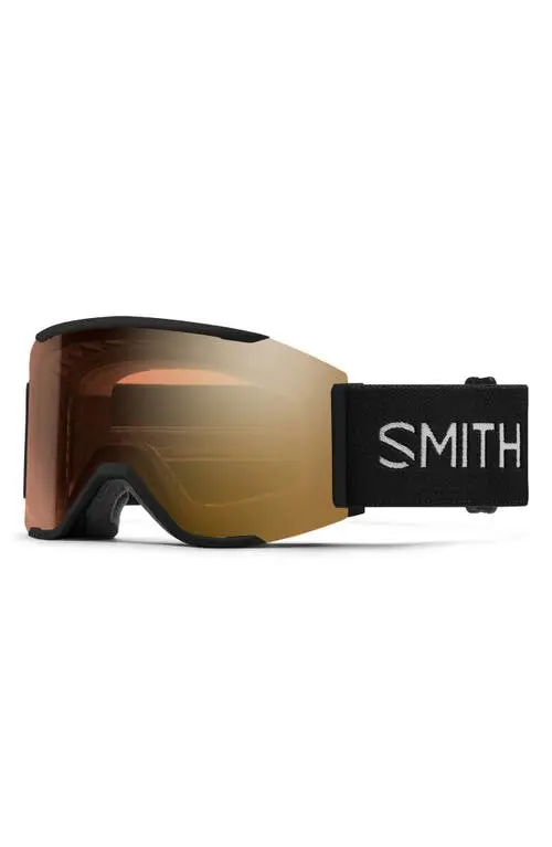 SMITH Squad Mag Medium Fit Low Bridge Snow Goggles - Black/pro Photochromic Gold