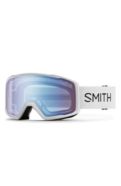 SMITH Tribute Snow Goggles - White/blue Sensor Mirror
