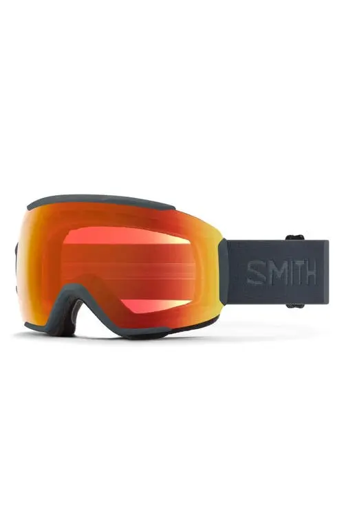 SMITH Sequence Chromapop™ Polarized Cylindrical Carbonic-x Over The Glasses Snow Goggles - Slate/chromapop Everyday Red