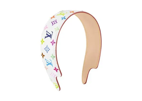 LOUIS VUITTON X Takashi Murakami Monogram Outline Headband - White