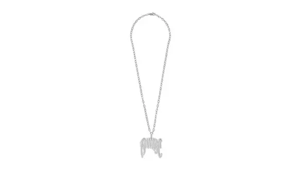 REVENGE Chrome Arch Logo Double Layer Chain Necklace - Stainless Steel