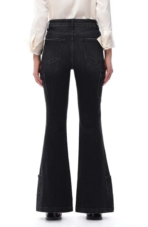 BAYEAS High-waist Flare Cargo Jeans