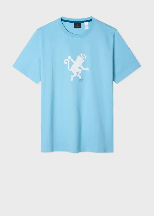 Paul Smith Light 'angel Monkey' Print T-shirt